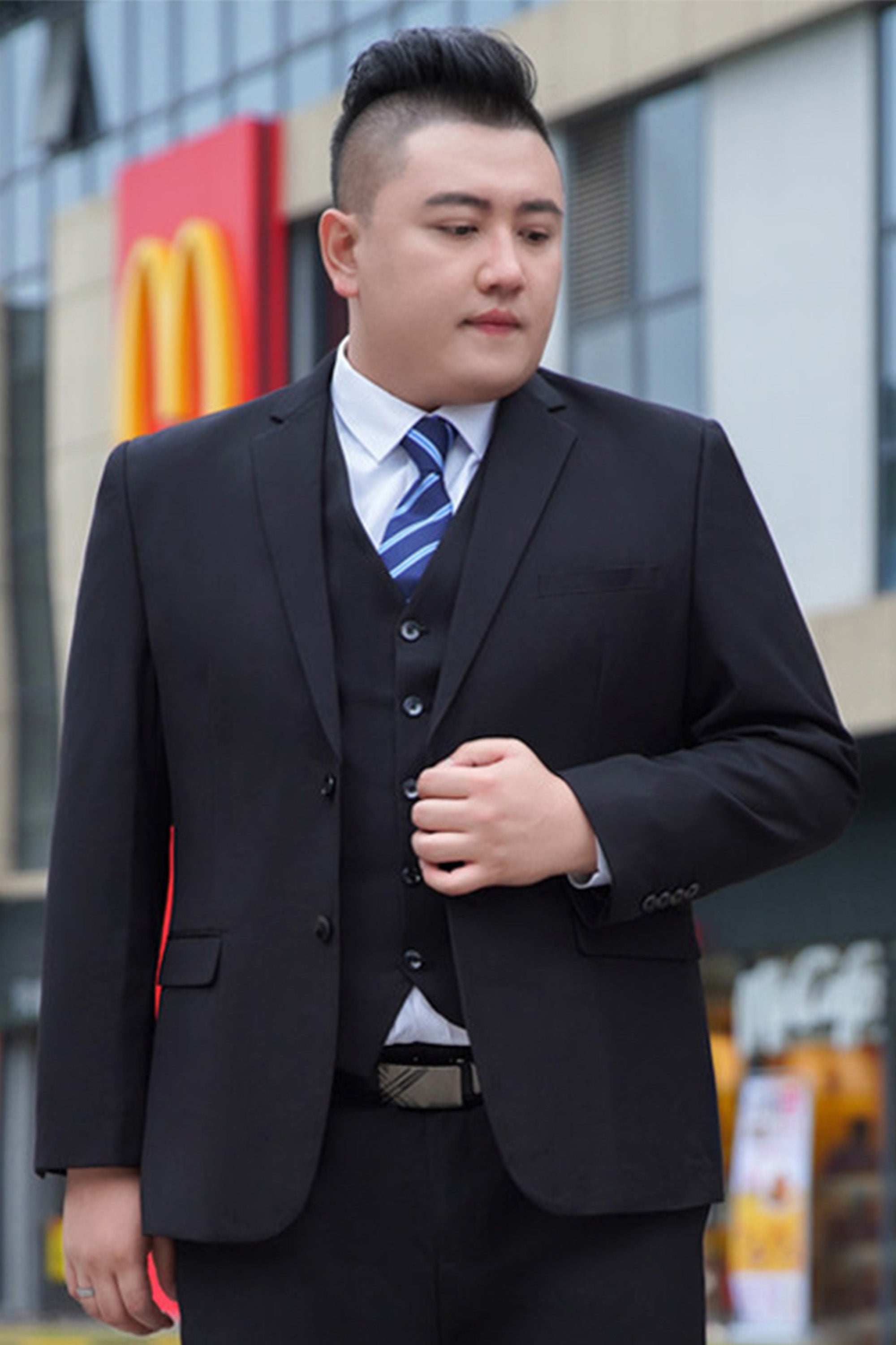 Plus Size Men's Suit Groom Groomsmen Suits – DUNTERY